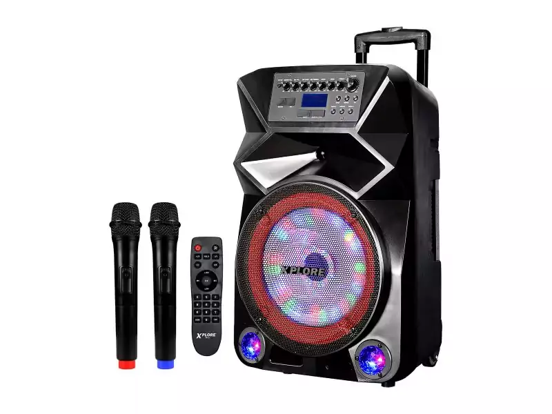 XPLORE KARAOKE SISTEM XP8812 DANZA 2XMIC/FM/MICROSD/MP3/WMA/USB/BT/AUX/MIC/600W