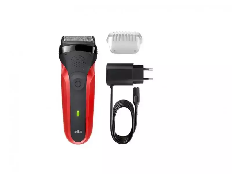 BRAUN SHAVER 300 BLK/RED