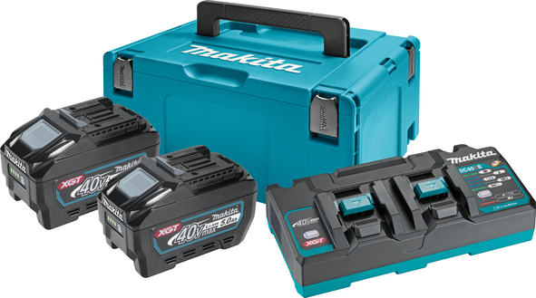 Makita XGT set 2xBL4050F + DC40RB