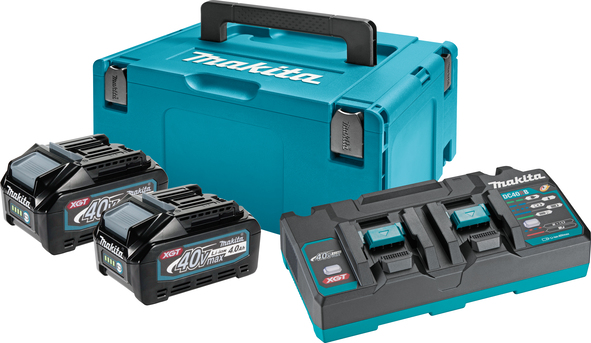 Makita XGT set 2xBL4040 + DC40RB