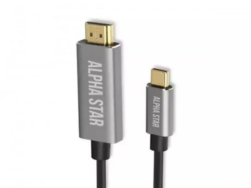 ALPHA STAR USB KABL TIP-C (MUŠKI) NA HDMI 4K (MUŠKI)/DUŽINA 1,2M/BLISTER