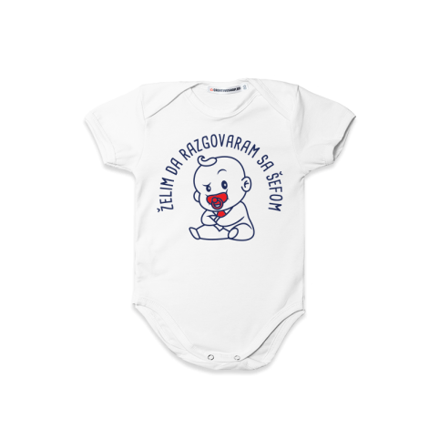 "Želim da razgovaram sa šefom" - Baby dres (cs3786)