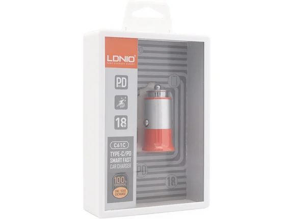 Ldnio Auto punjač USB 3A PD Type C61C