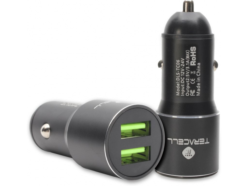 Teracell Auto punjač Evolution 2xUSB 3.1A sa iPhone lightning kablom TC-06