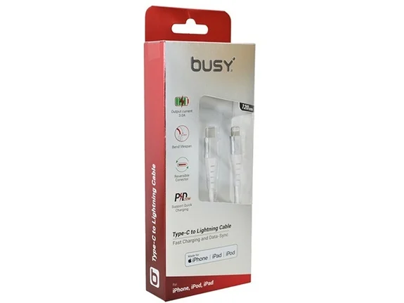 Busy USB kabl tip C lightening 1.2 pleteni 50717