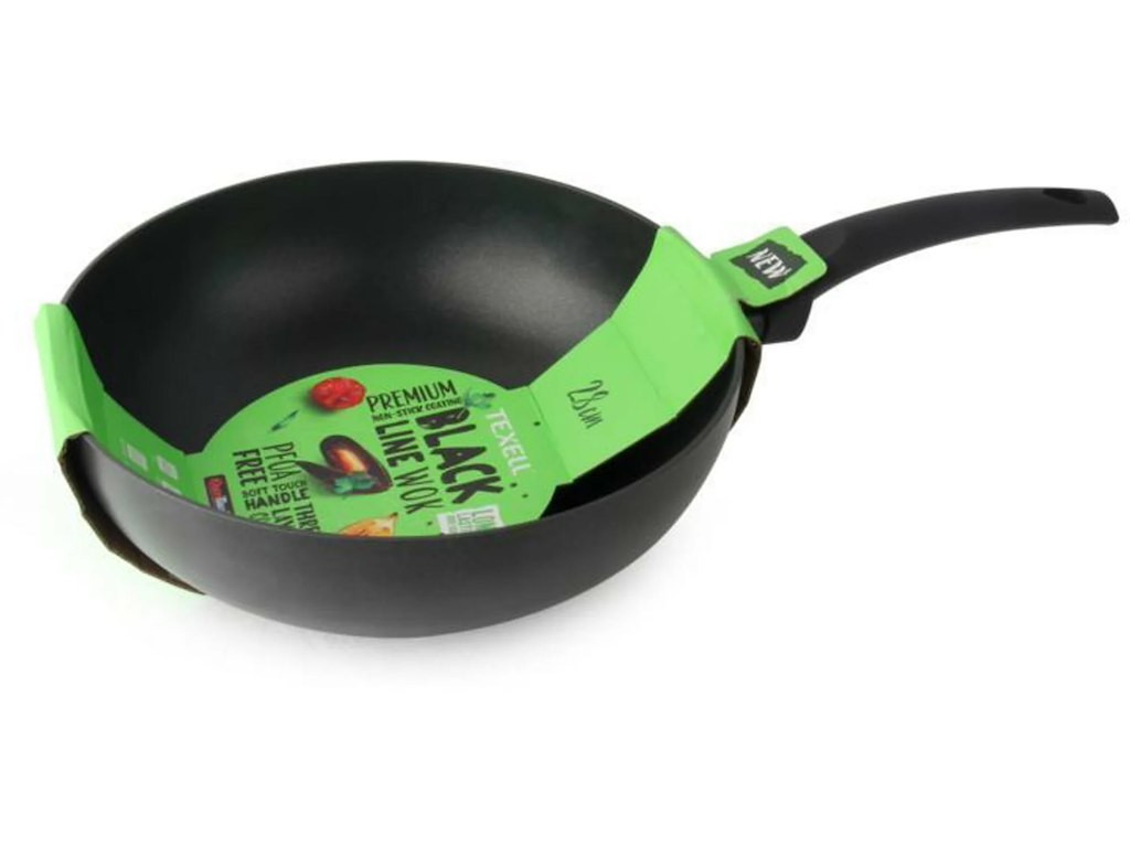 Texell Tiganj Wok Black Line 28cm TPBL-W28