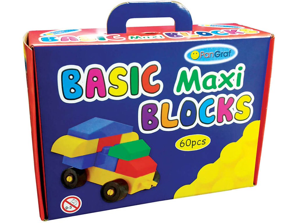 PanGraf Kocke Basic maxi blocks 60kom