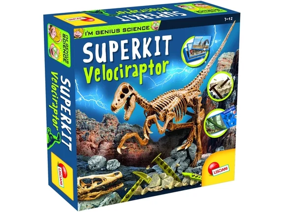 Lisciani Mali genije Super kit Velociraptor 80632/56422