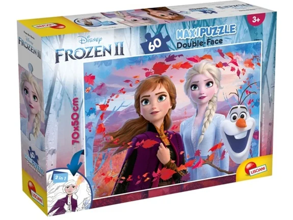 Lisciani Slagalica 60pcs maxi frozen ii 2u1 složi i oboji 72286
