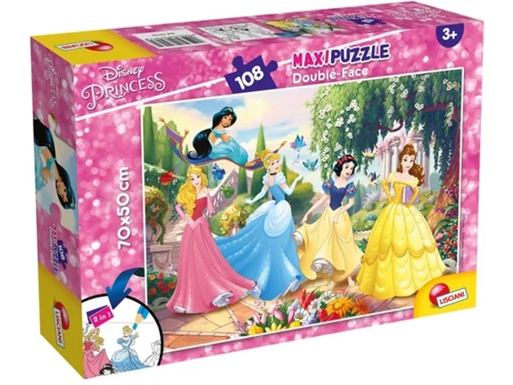 Lisciani Slagalica Princess 2u1 složi i oboji 108pcs maxi 74174