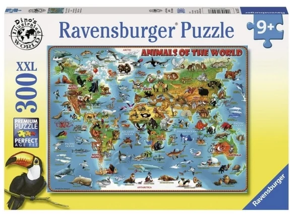 Ravensburger puzzle (slagalice) - Ilistrovana karta sveta