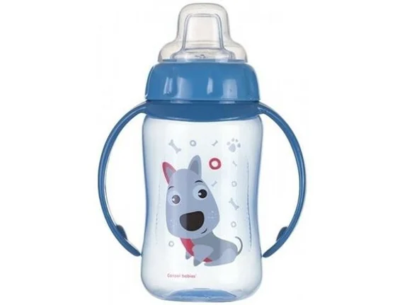 Canpol Baby Flašica šolja sa kljunom i ručkama Happy Animals 320ml 56/512