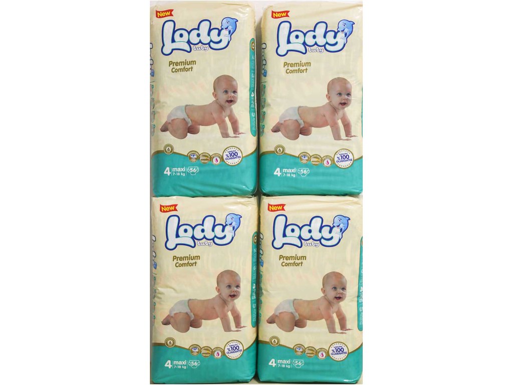 Lody Baby Jumbopack Bebi pelene veličina 4 4/1 - 224 komada