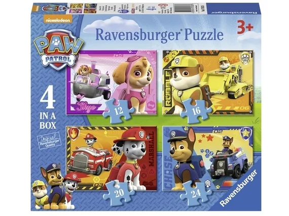 Ravensburger puzzle (slagalice) -Paw patrol, 4 u 1 RA07033