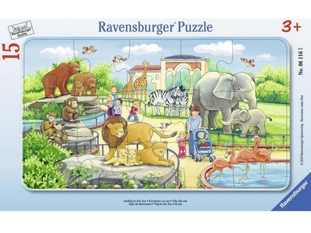 Ravensburger Puzzle slagalice - Životinje u zoo vrtu RA06116