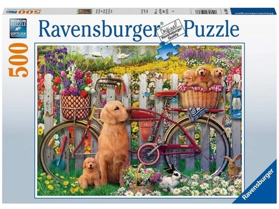 Ravensburger puzzle (slagalice) - Slatki psi u dvoristu