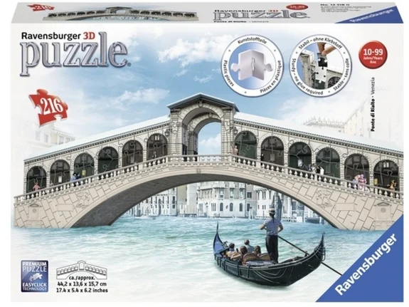 Ravensburger 3D puzzle (slagalice) - Rialto most RA12518