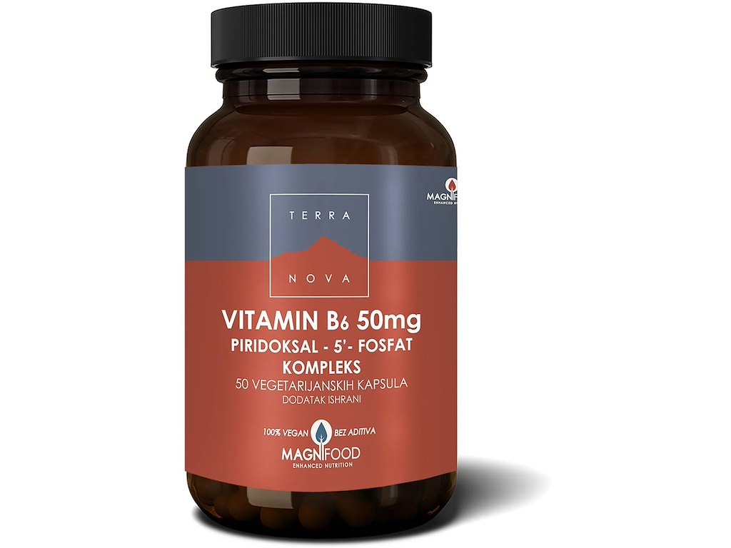 Terranova Vitamin B6 50 mg 50 kapsula