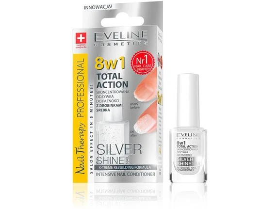 Eveline Nail Therapy Silver shine 8u1 12ml