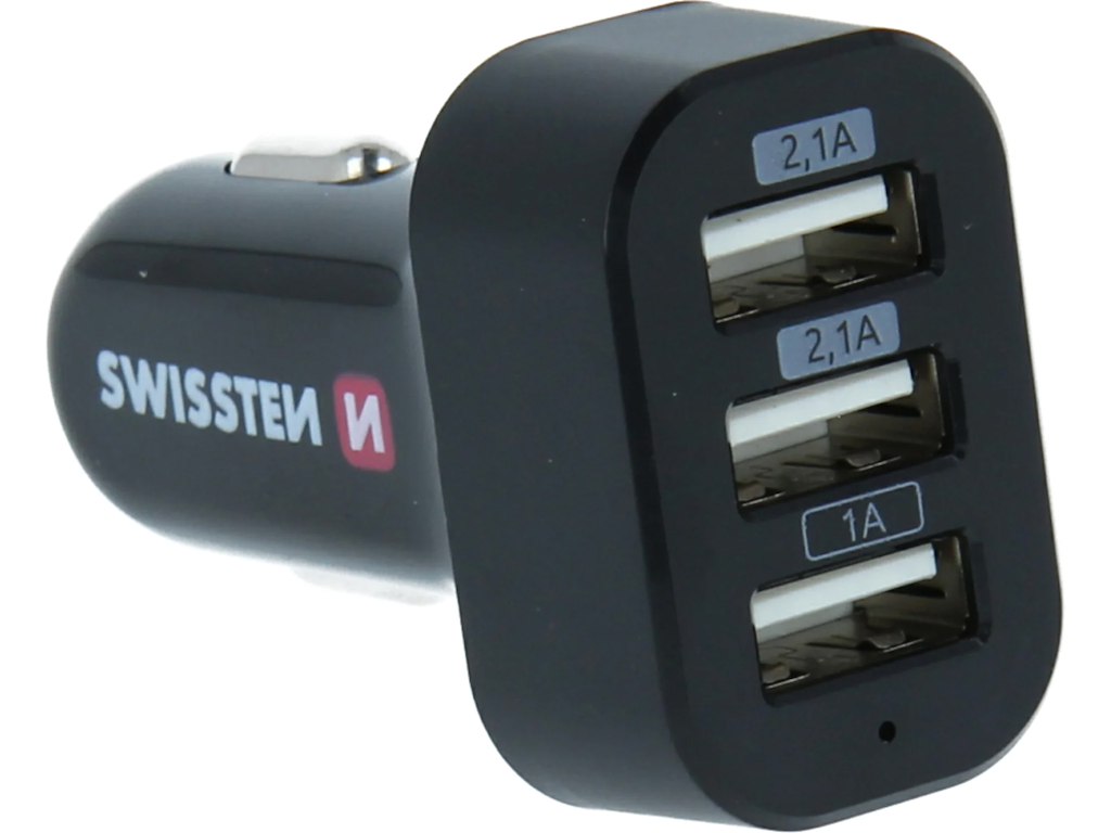 Swissten Auto punjač 5.2A 3xUsb