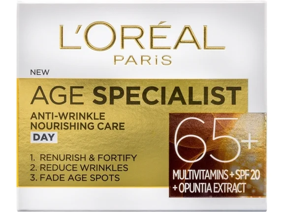 LOreal Paris Dnevna nega protiv bora Age Specialist Anti-Wrinkle 65+ 50ml