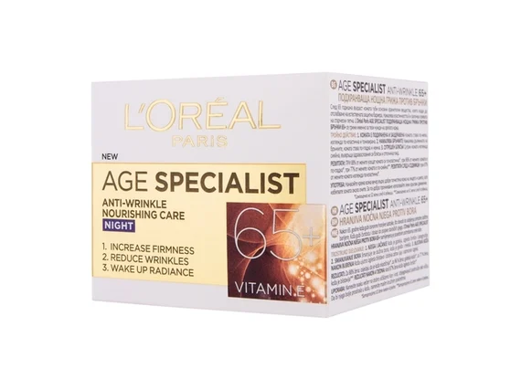 LOreal Paris Noćna nega protiv bora Age Specialist Anti-Wrinkle 65+ 50ml