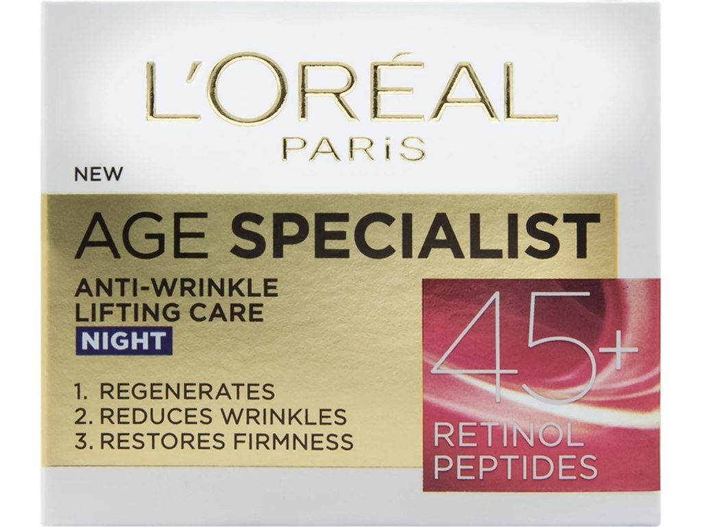 LOreal Paris Noćna nega protiv bora Age Specialist Anti-Wrinkle 45+ 50ml