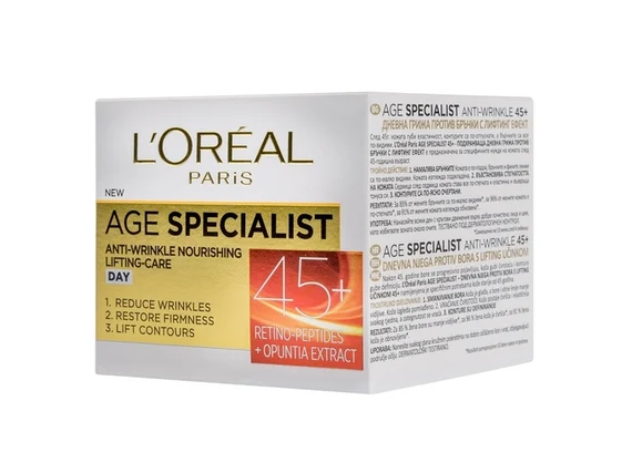 LOreal Paris Dnevna nega protiv bora Age Specialist Anti-Wrinkle 45+ 50ml