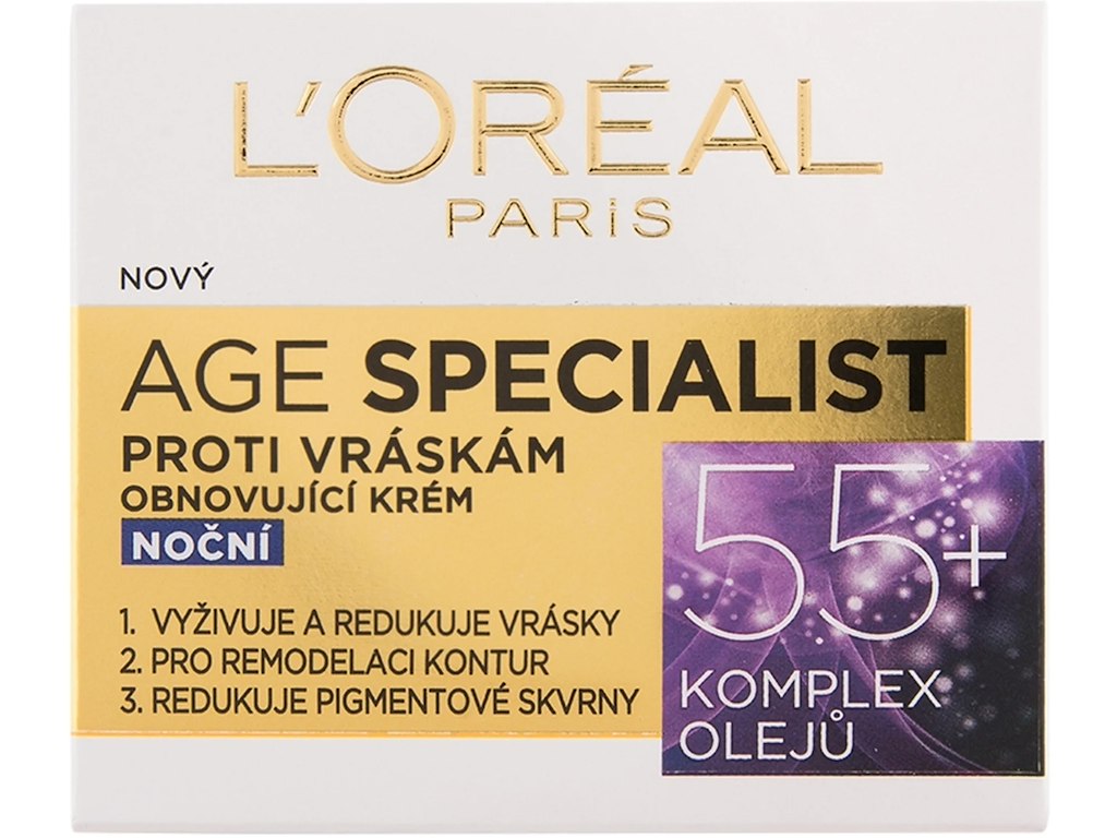 LOreal Paris Noćna krema protiv bora Age Specialist Anti-wrinkle 55+ 50ml