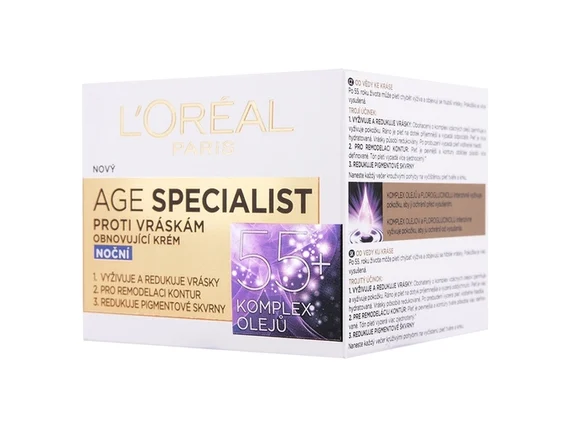 LOreal Paris Noćna krema protiv bora Age Specialist Anti-wrinkle 55+ 50ml