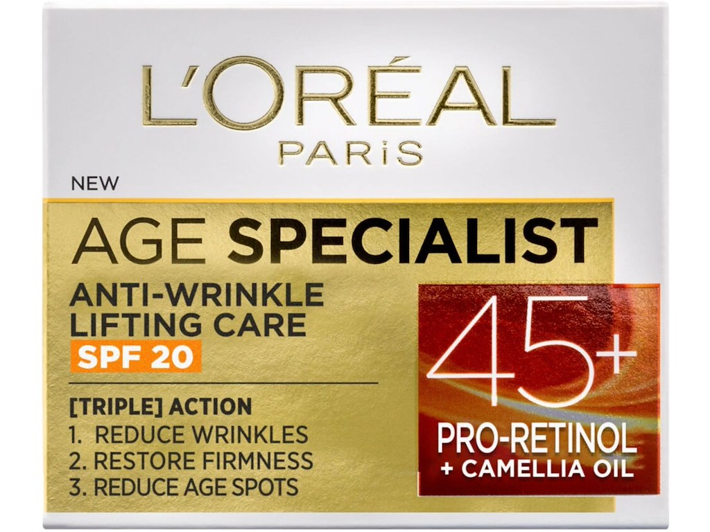 LOreal Paris Dnevna krema Age Specialst 45+ SPF20 50 ml