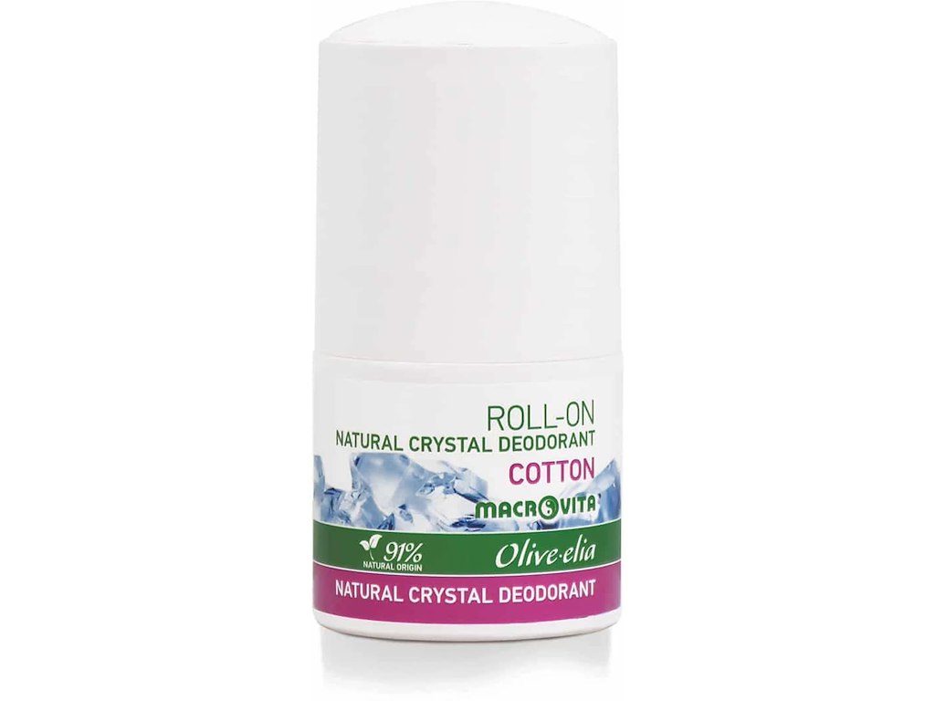 Macrovita Prirodni dezodorans od kristala roll-on Pamuk