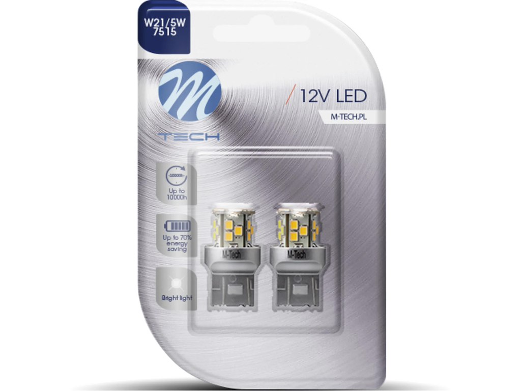 M-Tech Sijalice Blister LED T20 W21/5W W3X16Q-2kom