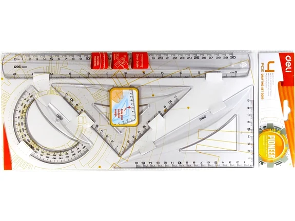 Deli Geometrijski set 1/4 30cm 695188