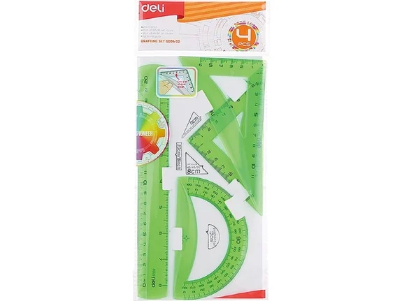Deli Geometrijski set 1/4 20cm 630728