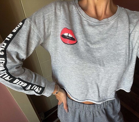 Crop top duksić H&M