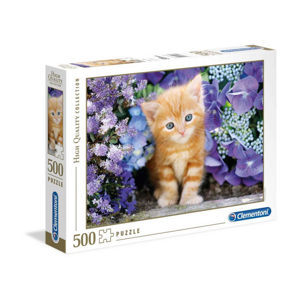 Clementoni puzzle 500 gattino rosso hqc