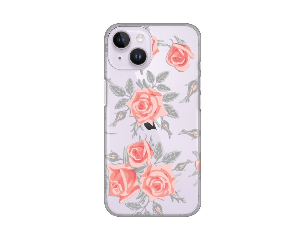Silikonska futrola PRINT Skin - iPhone 14 Elegant Roses