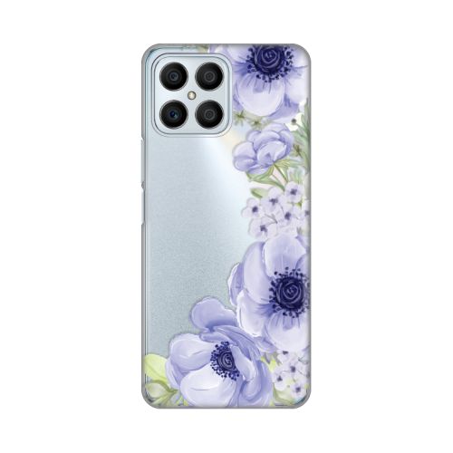 Silikonska futrola - maska print Skin za Huawei Honor X8 Blue Roses