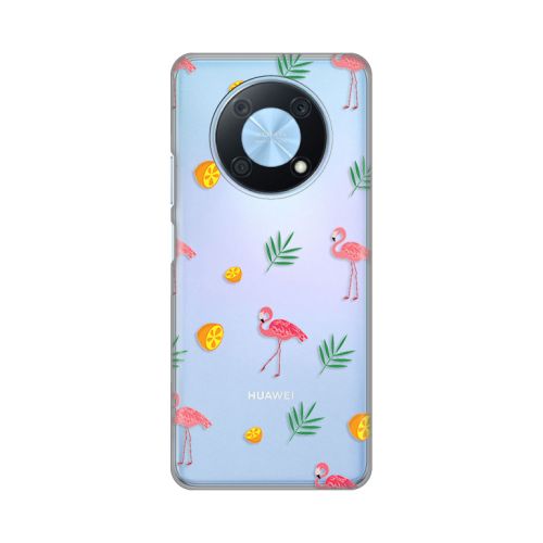 Silikonska futrola - maska print Skin za Huawei Nova Y90 Flamingo