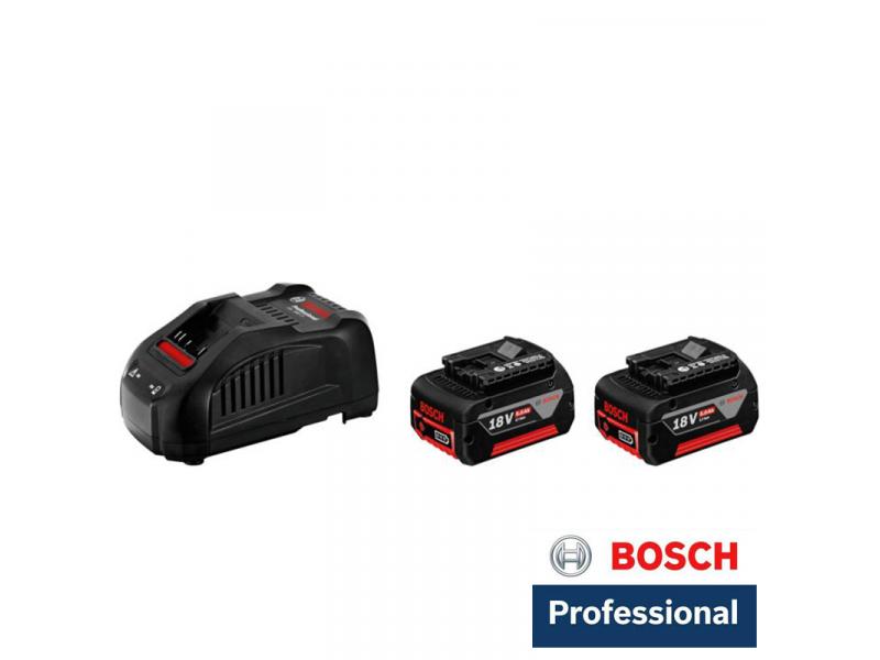 BOSCH Plavi Alat Bosch Početni Set 2 X Akumulator GBA 18V 5,0 Ah + Punjač GAL 1880 CV