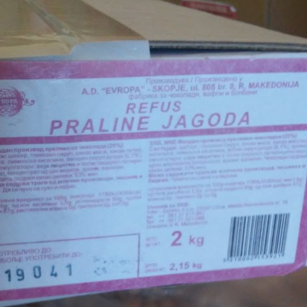 EVROPA PRALINE JAGODA RINFUZ 2/1