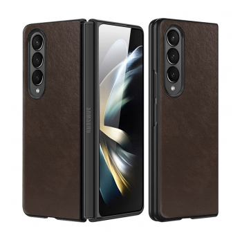 Maska Leather za Samsung Galaxy Z Fold 4 braon