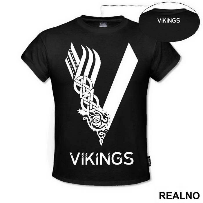 LOGO - WHITE - VIKINGS - MAJICA