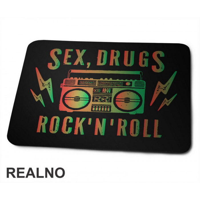 SEX, DRUGS, ROCK 'N' ROLL - COLORS - MUZIKA - PODLOGA ZA MIŠ