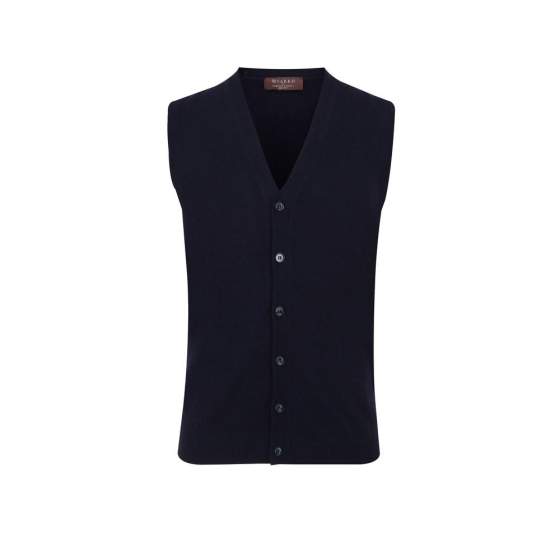 VAKKO by DANIELE FIESOLI NAVY BLUE VEST