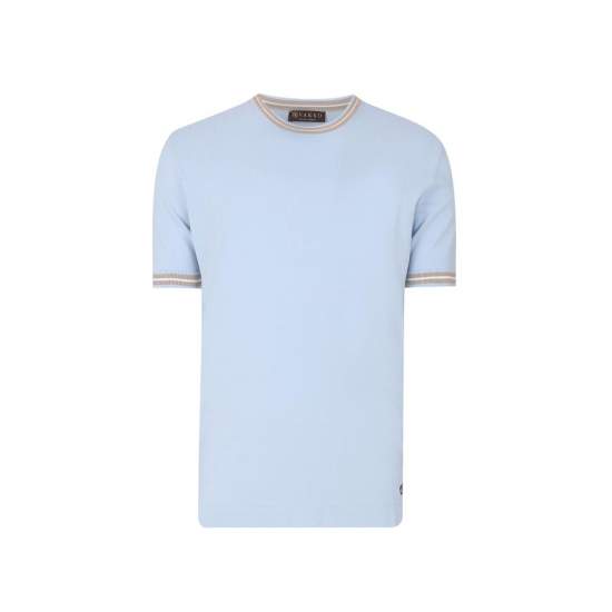 VAKKO O COLLAR SHORT SLEEVE KNITWEAR