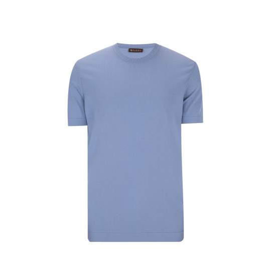 VAKKO O COLLAR SHORT SLEEVE KNITWEAR