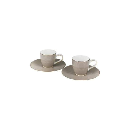 VAKKO LINE SET OF 2 PORCELAIN COFFEE CUP