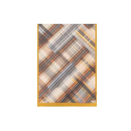 VAKKO GEOMETRIC PATTERNED WOOL SILK shawl